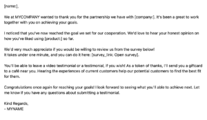 3 Best Examples of Testimonial Request Letters That You Can Copy ...